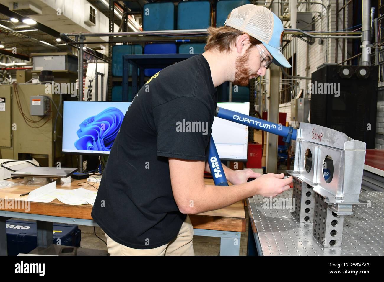 Jack Forehand, a machinist in the Manufacturing Machine Shop at Fleet ...