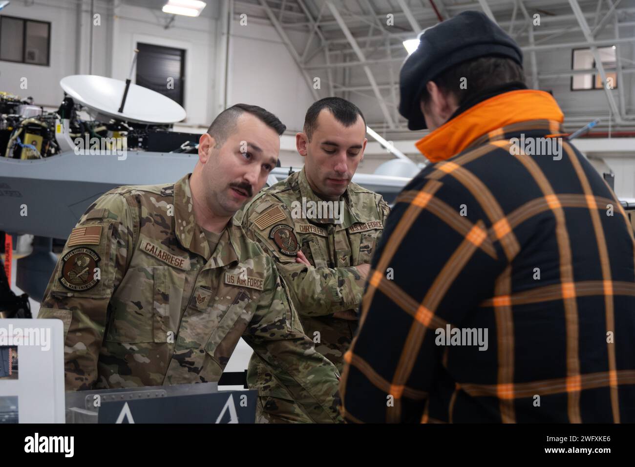 U.S. Air Force Staff Sgt. Matthew Calabrese, an aircraft structural ...