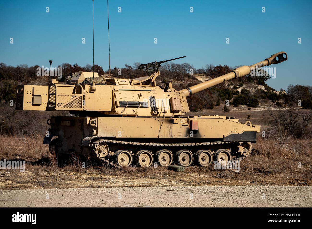 M109 Paladin belonging to Apex Battery, 2nd Battalion, 82nd Field ...