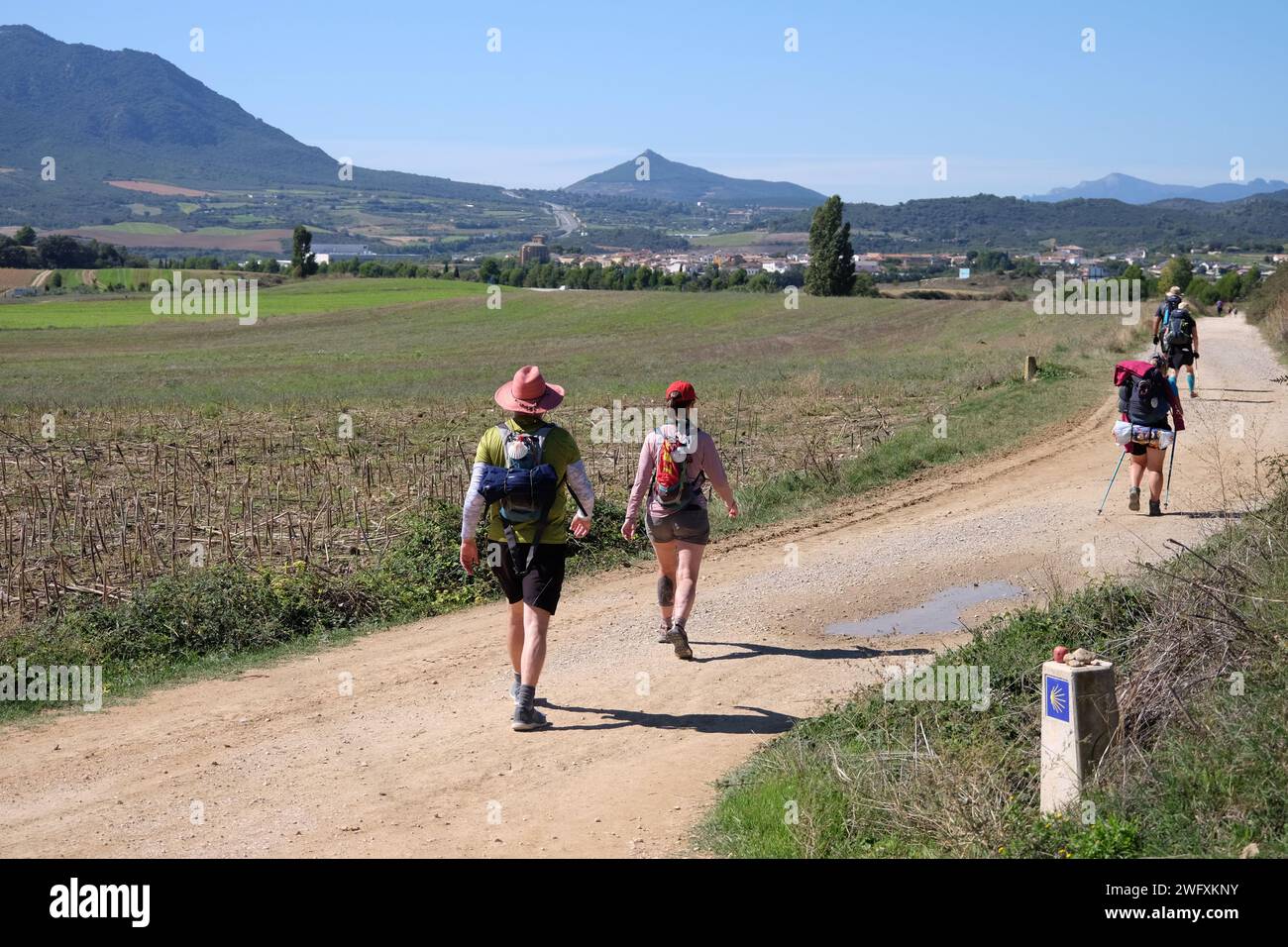 Along the Camino de Santiago in Spain Stock Photo - Alamy