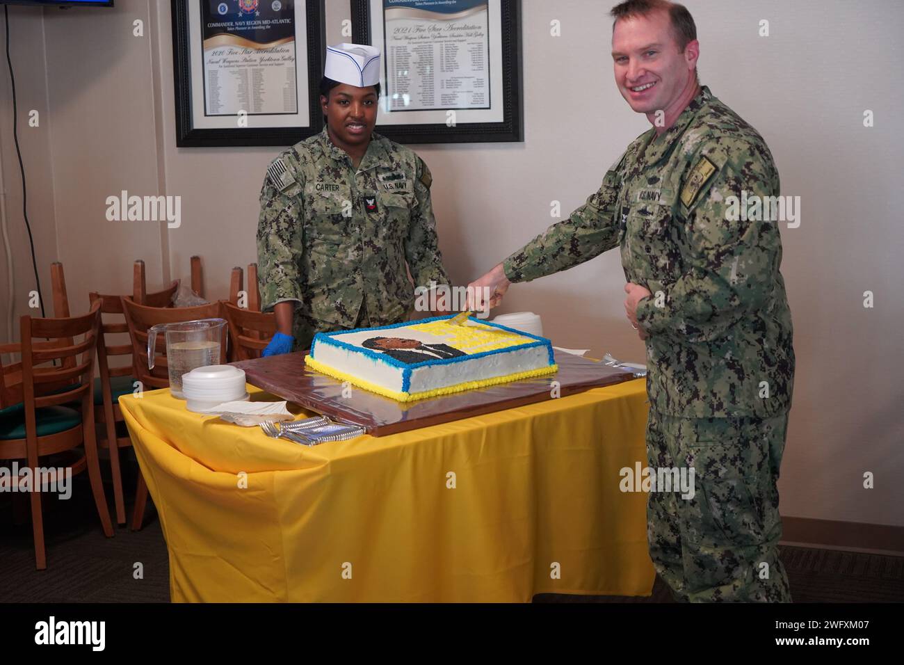 Yorktown, Va. (January 18, 2024) Captain Dan Patrick, Commanding ...