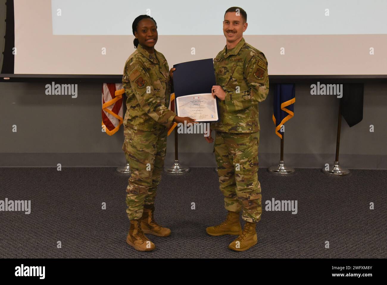 Tech. Sgt. Ebonee Thomas, a Production Recruiter for the state of ...