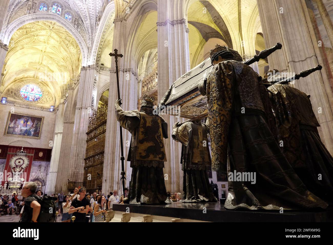 Christopher Columbus Tomb in Seville, Spain Stock Photo - Alamy