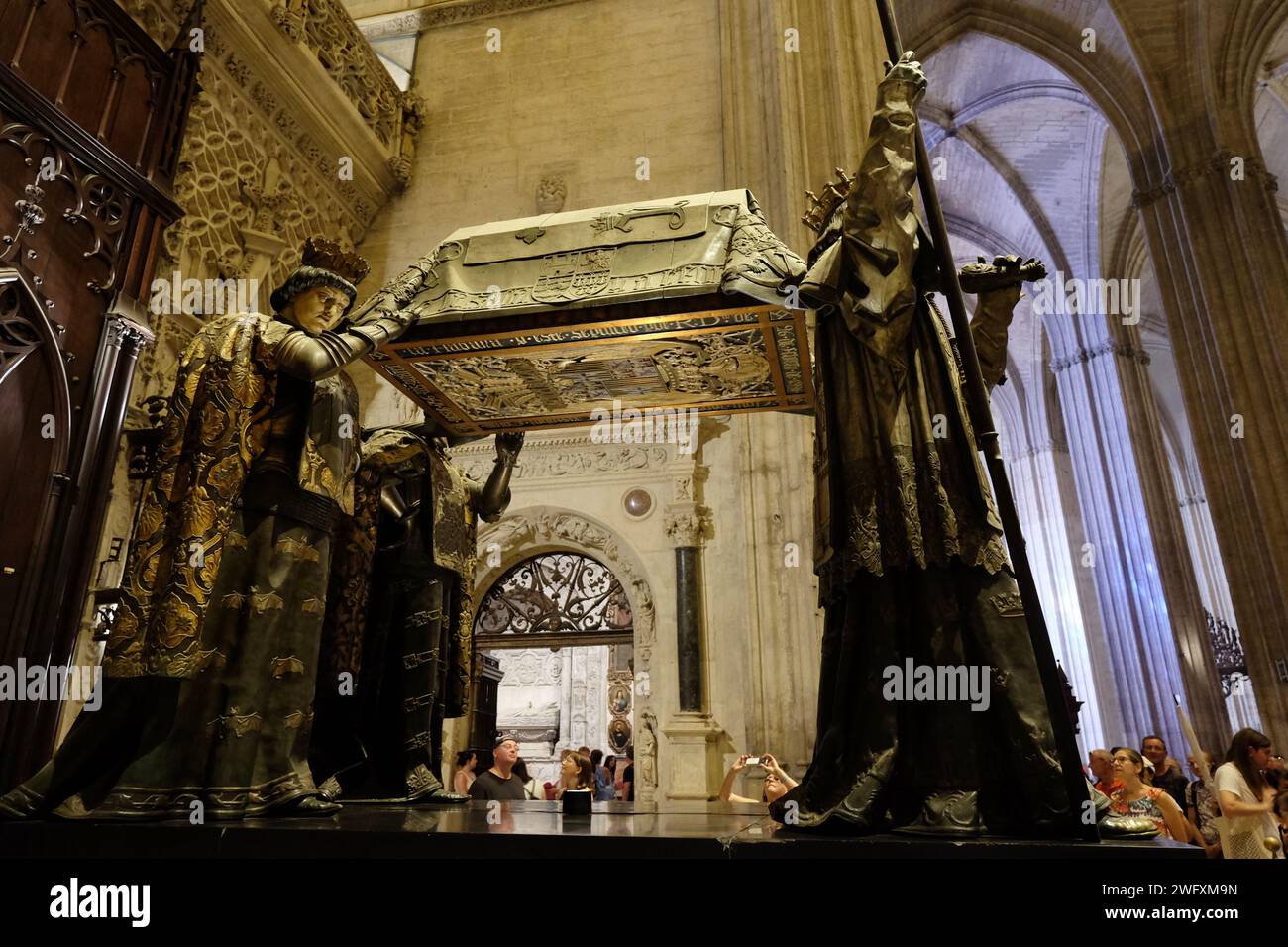 Christopher Columbus Tomb in Seville, Spain Stock Photo - Alamy