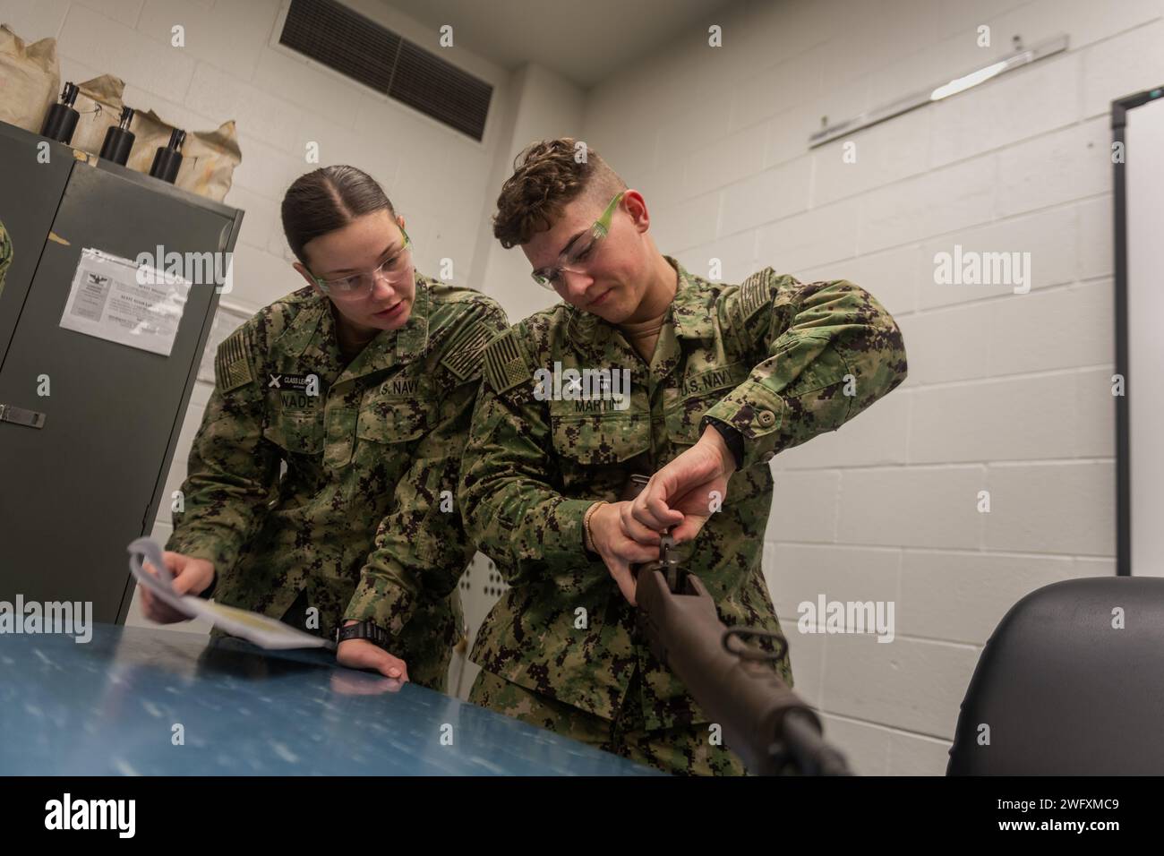 GREAT LAKES, Il. (January 9, 2024) Seaman Recruit Sayde Wade, from Mesa ...