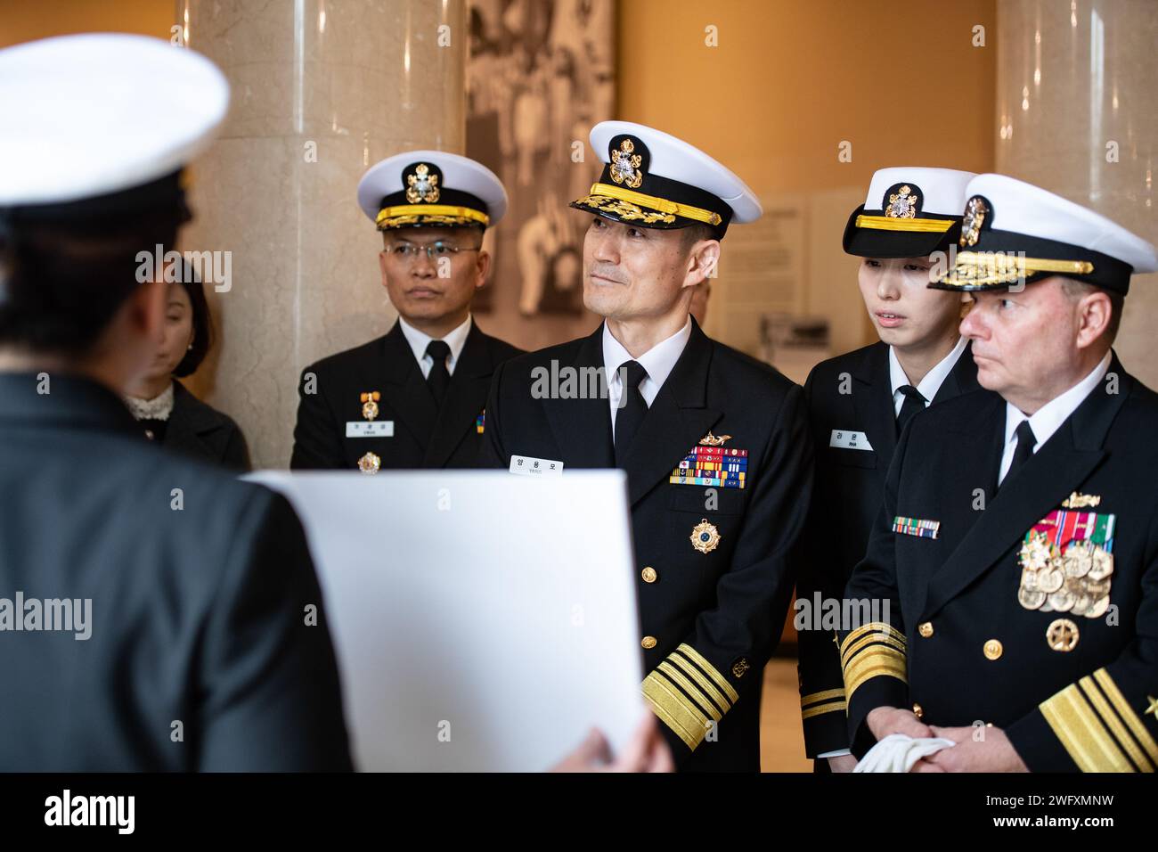 Chief of Naval Operations for the Republic of Korea Adm. Yang Yong-mo ...