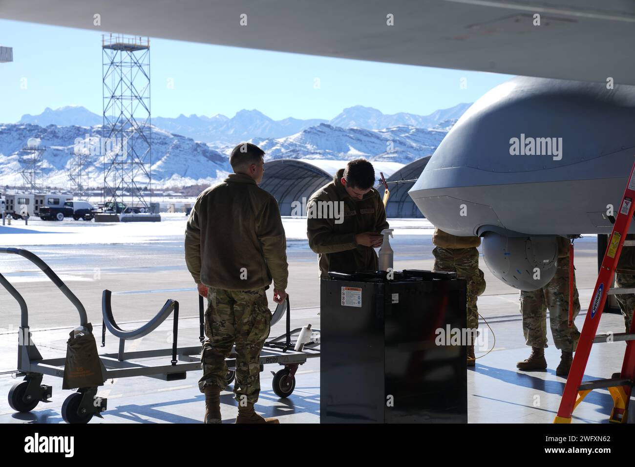 U.S. Air Force Airmen from the 432nd Wing/ 432nd Air Expeditionary Wing ...