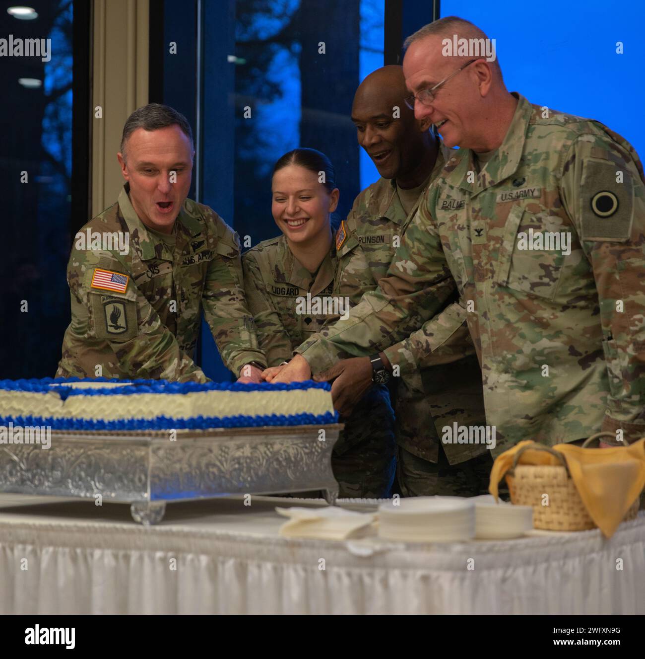 Lt. Gen. Xavier T. Brunson and Command Sgt. Maj. Shawn F. Carns ...