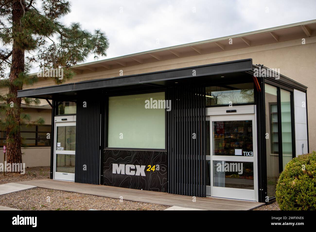 The Marine Corps Exchange 24, nestled within the barracks area at ...