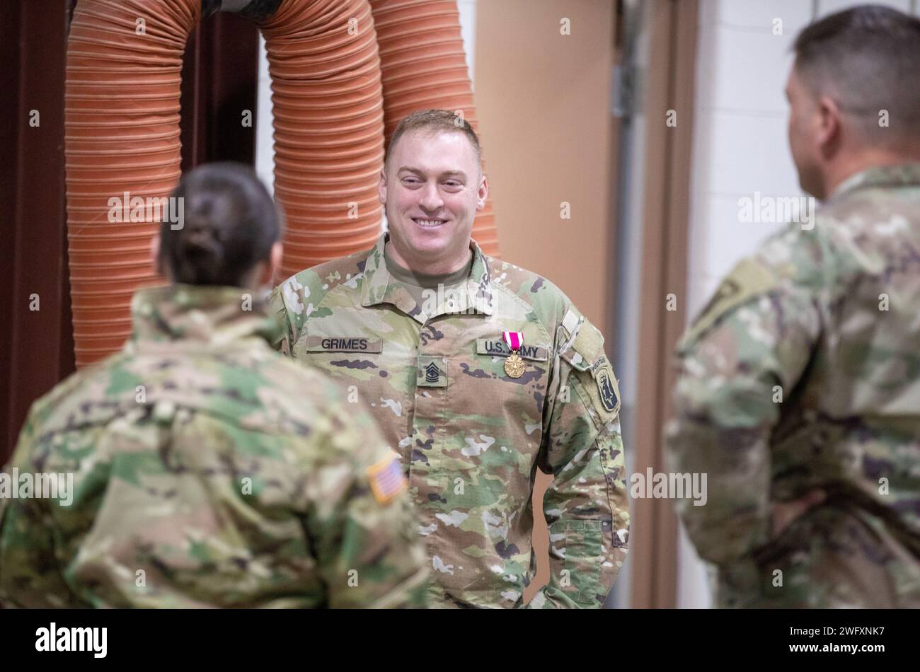U.S. Army Soldier Staff Sgt. Marcel Arseneau, assigned to Bravo Company ...