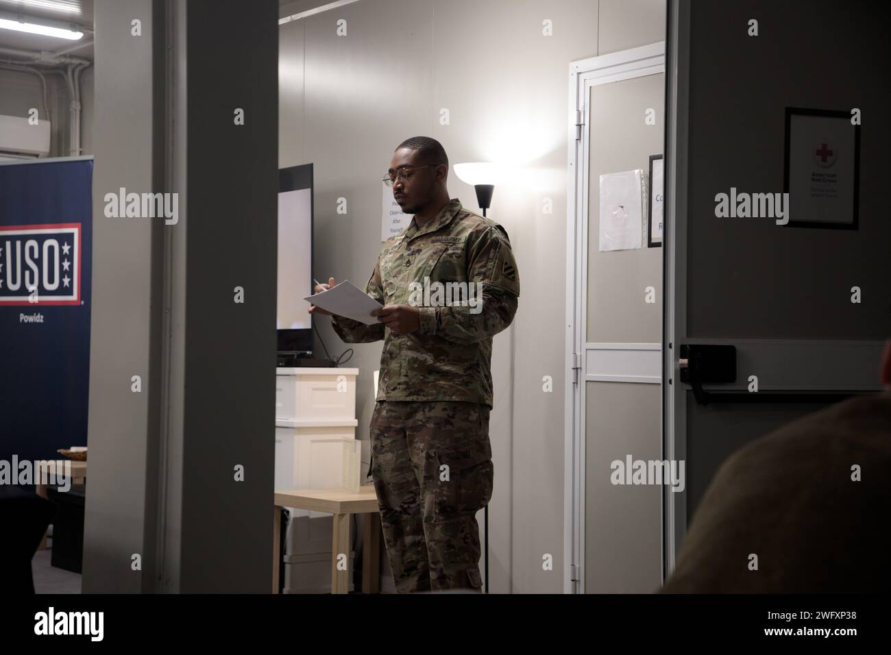 U.S. Army Staff Sgt. Thomas Glover, a financial management technician ...