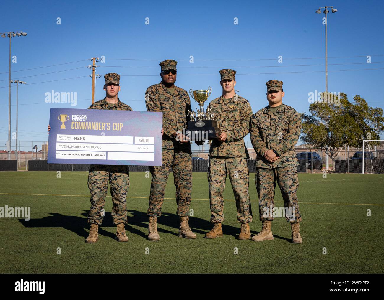 U.S. Marines with Headquarters and Headquarters Squadron, Marine Corps ...