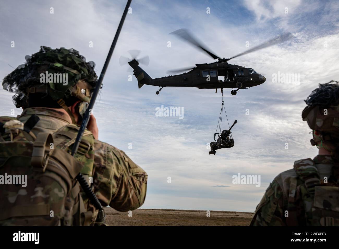 Artillery Soldiers from Bravo Battery, 3rd Battalion, 320th Field Artillery Regiment, 3rd ...