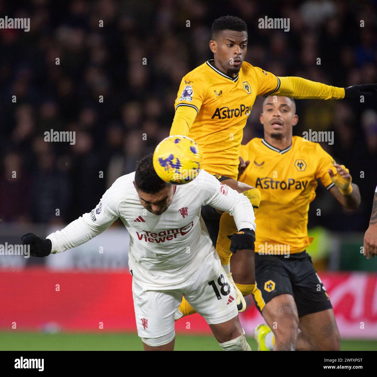 1st February 2024; Molineux Stadium, Wolverhampton, West Midlands ...