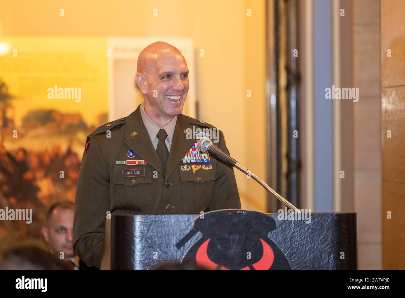 Army Brig. Gen. Jason Benson, the Assistant Division Commander ...
