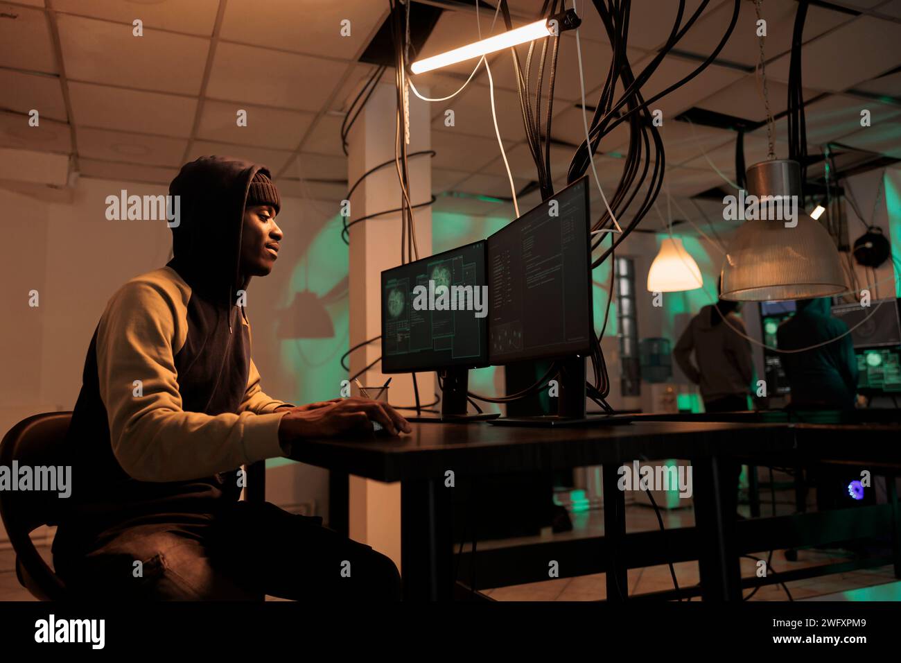 Cyberattack Hacker Stealing Government Database Information Data