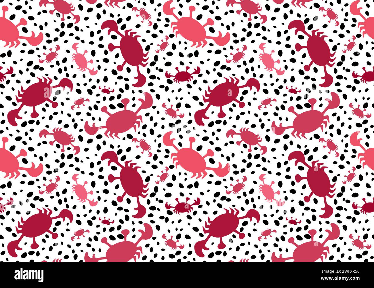 Seamless animals seamless crabs pattern for wrapping paper and fabrics ...