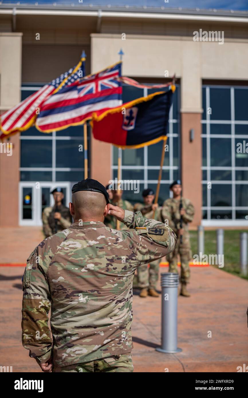 U.S. Army Command Sgt. Maj. Brandon I. Kumalae, incoming command ...