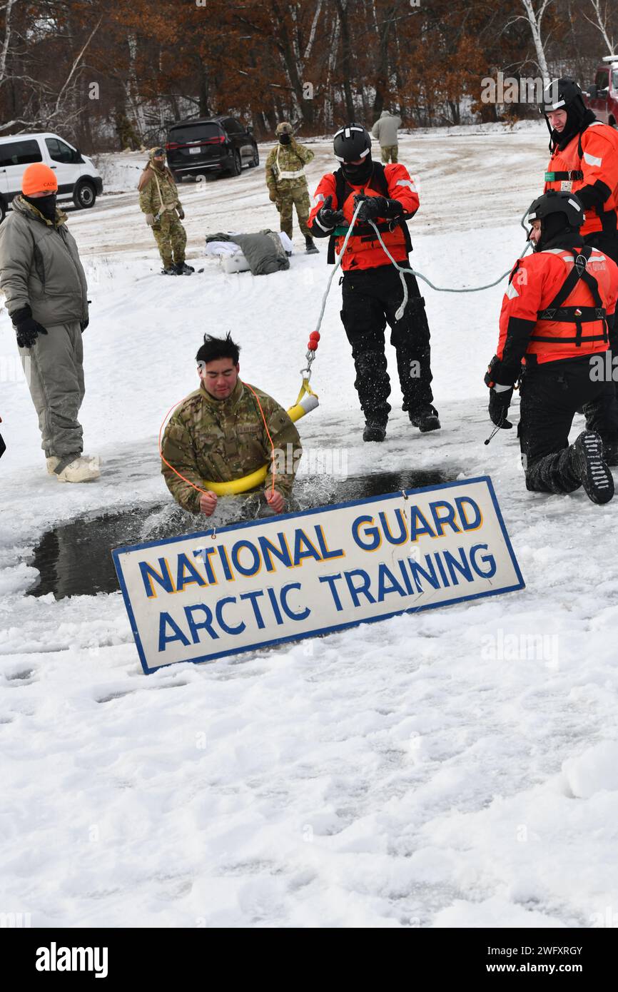 An Air National Guard Security Forces specialist assigned to the 103rd ...
