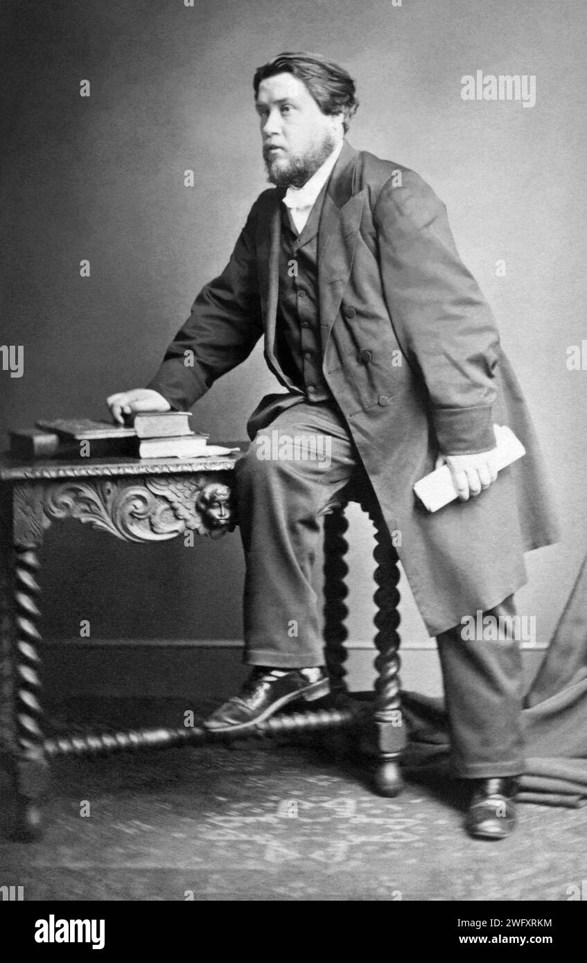 1867 portrait of Charles Haddon Spurgeon (1834 –1892), English ...