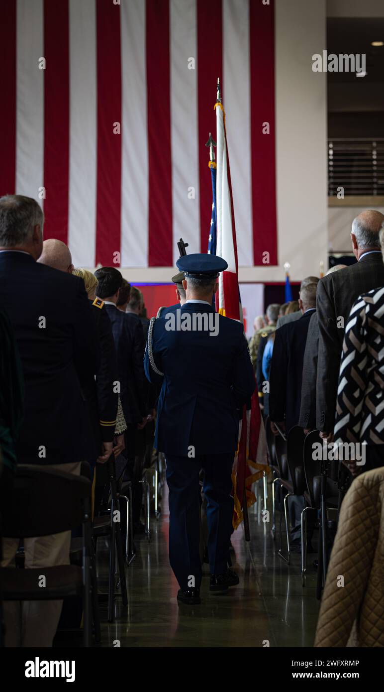 The Alabama National Guard Honor Guard marches down the aisle during ... The Alabama National Guard Honor Guard marches down the aisle during ...