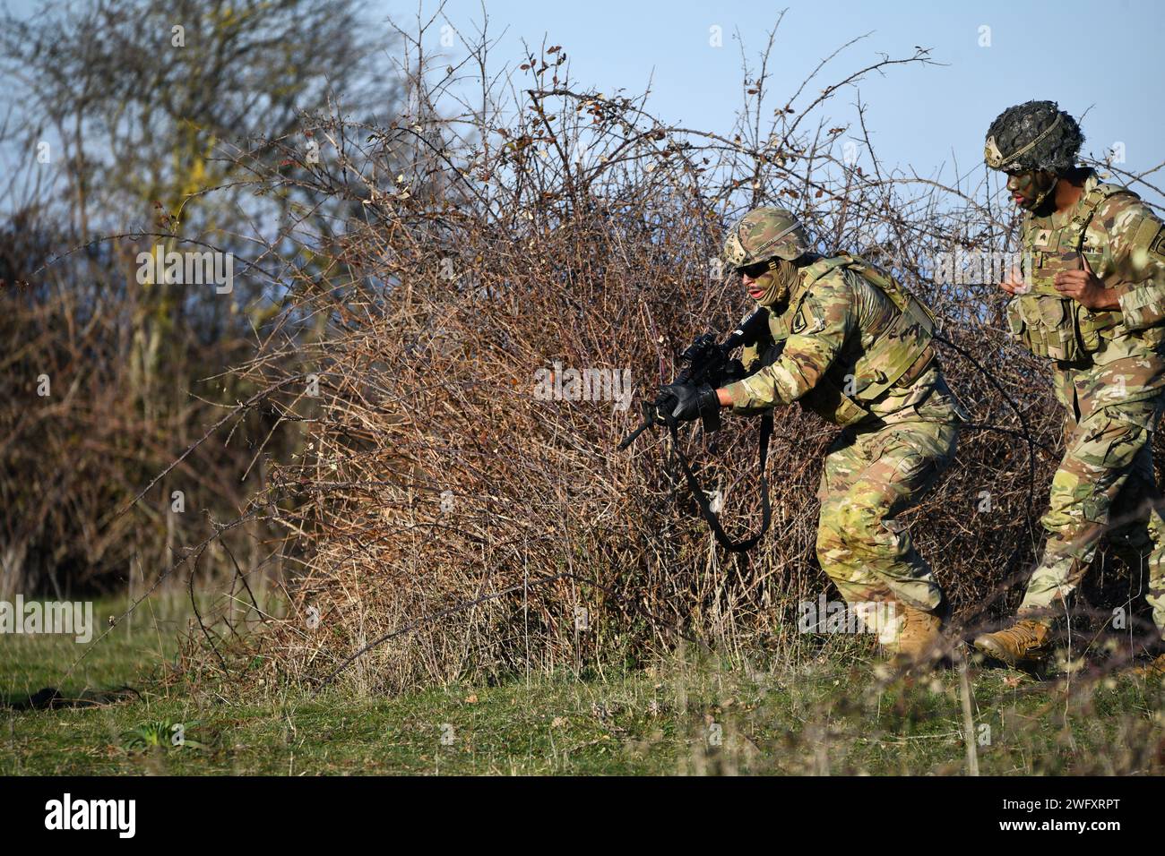 U.S. Army paratroopers assigned to the 173rd Brigade Support Battalion ...