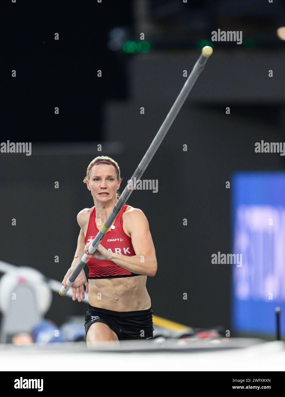 Caroline Bonde HOLM participating in the Pole Vault at the World ...