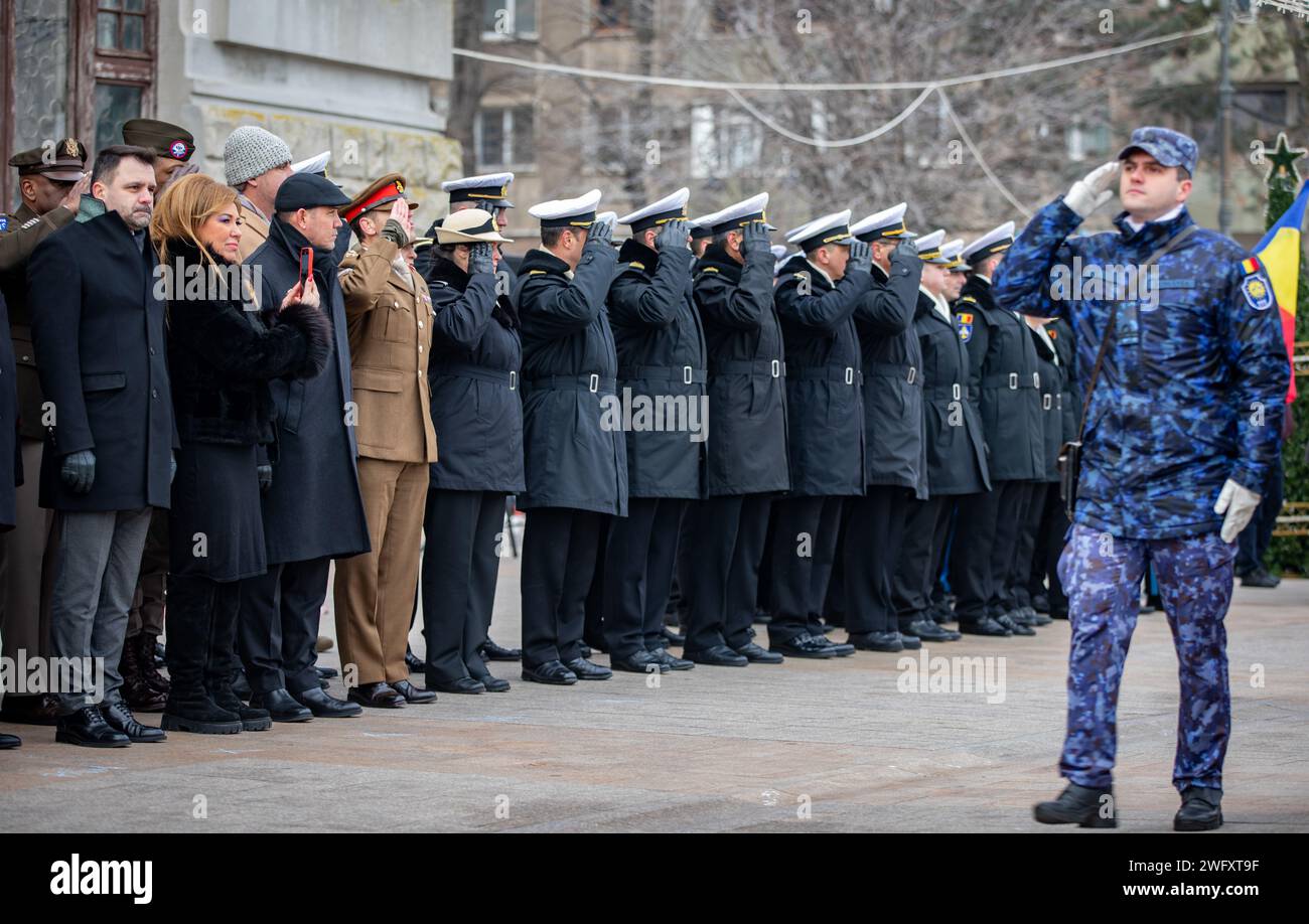 Brig. David Pack (center left), British liaison and deputy commanding ...