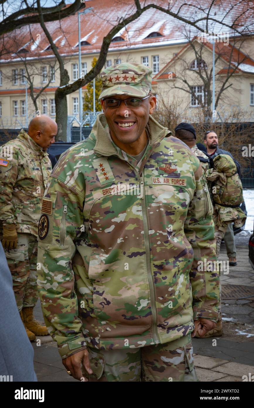 Chairman of the Joint Chiefs of Staff Gen. CQ Brown, Jr. arrives at ...