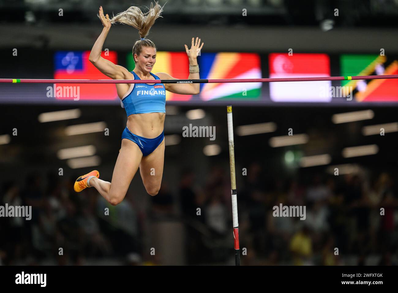 Elina LAMPELA participating in the Pole Vault at the World Athletics ...
