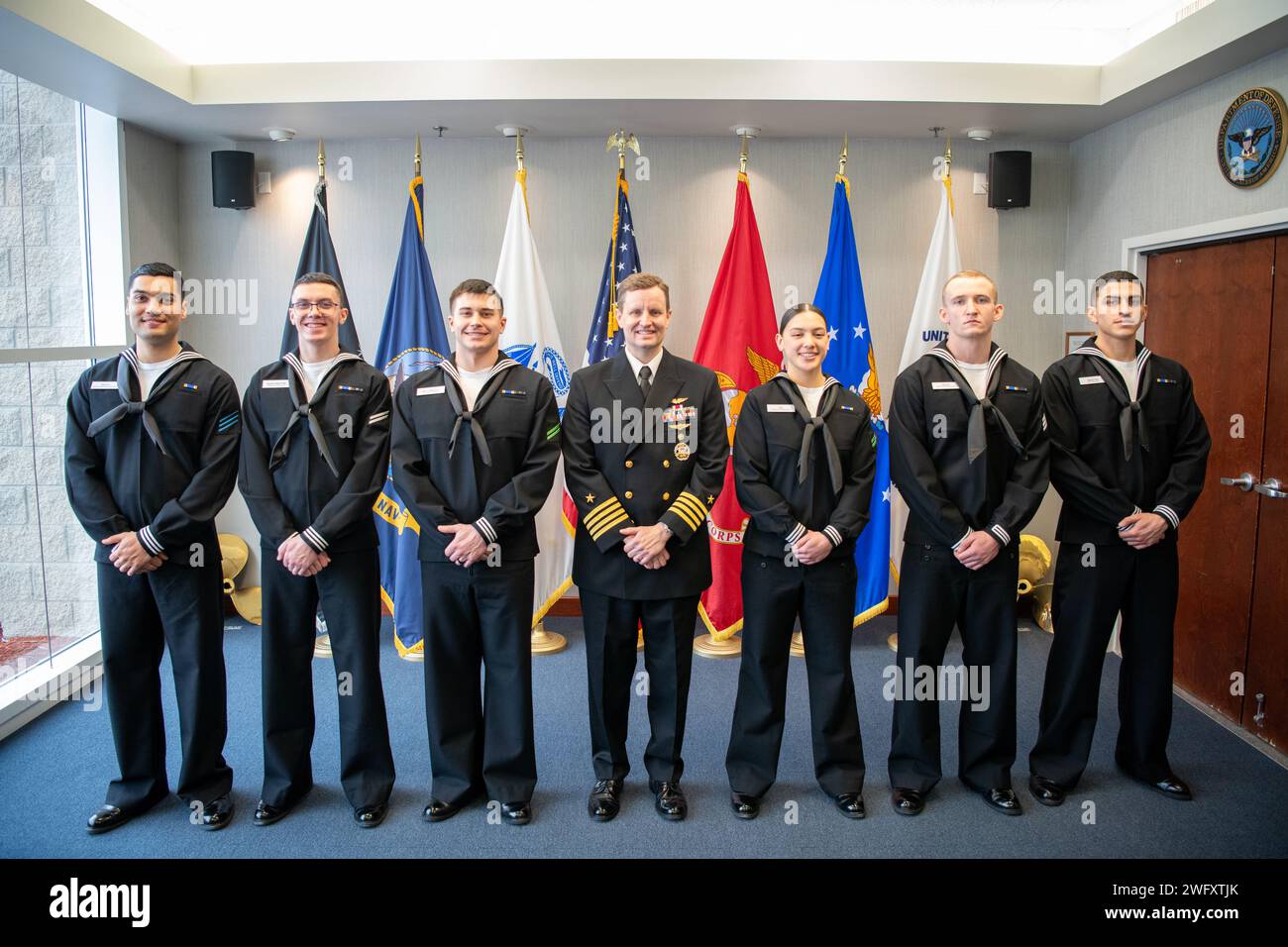 U.S. Navy Recruit Training Command's Pass in Review in Great Lakes ...