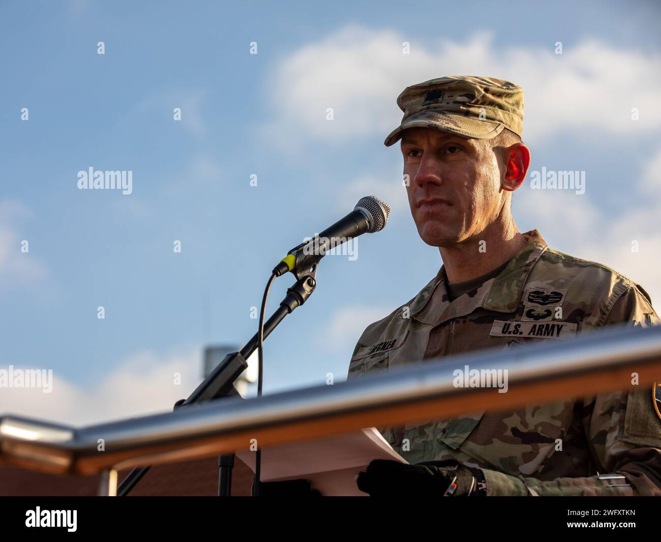 U.S. Army Lt. Col. Timothy W. Decker, commander of NATO’s enhanced ...