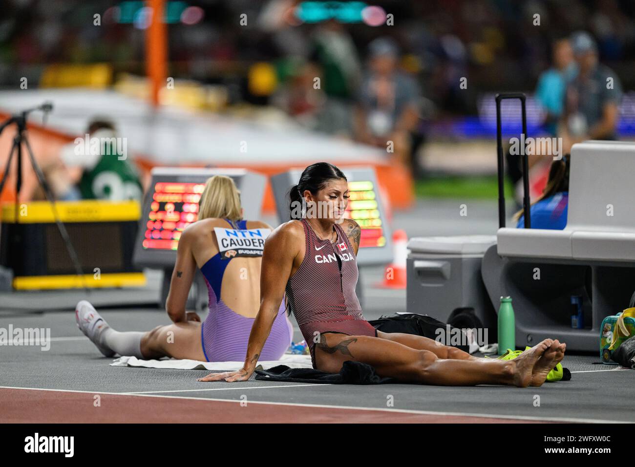 Anicka NEWELL participating in the Pole Vault at the World Athletics ...