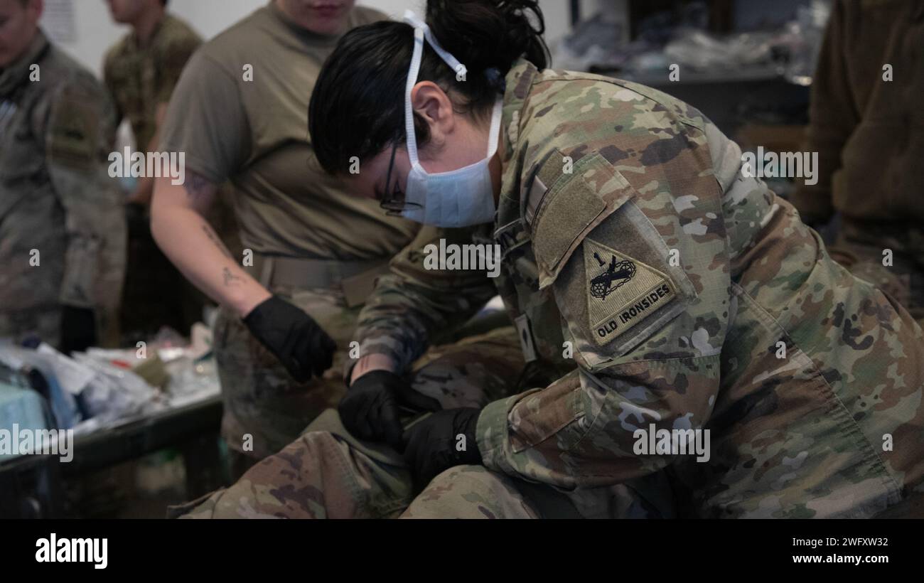 At the heart of the MASCAL exercise on January 18, 2023, soldiers from ...