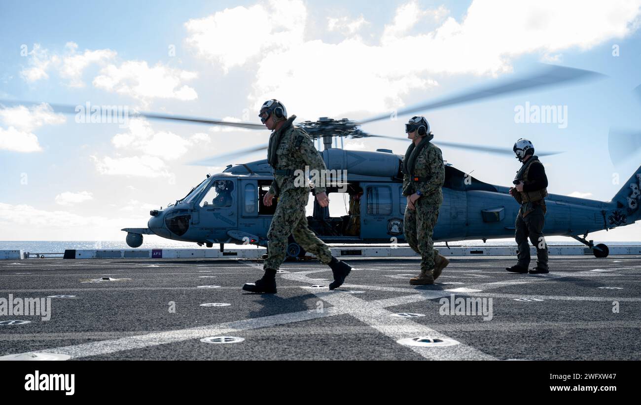 Rear Adm. Bill Daly (left), commander, Carrier Strike Group 15 ...