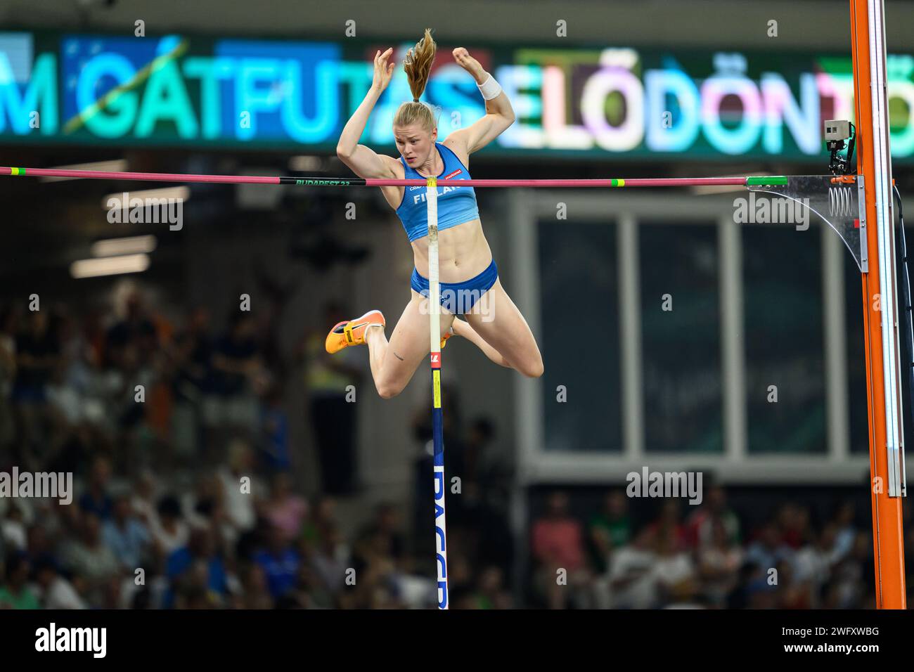 Wilma MURTO participating in the Pole Vault at the World Athletics ...