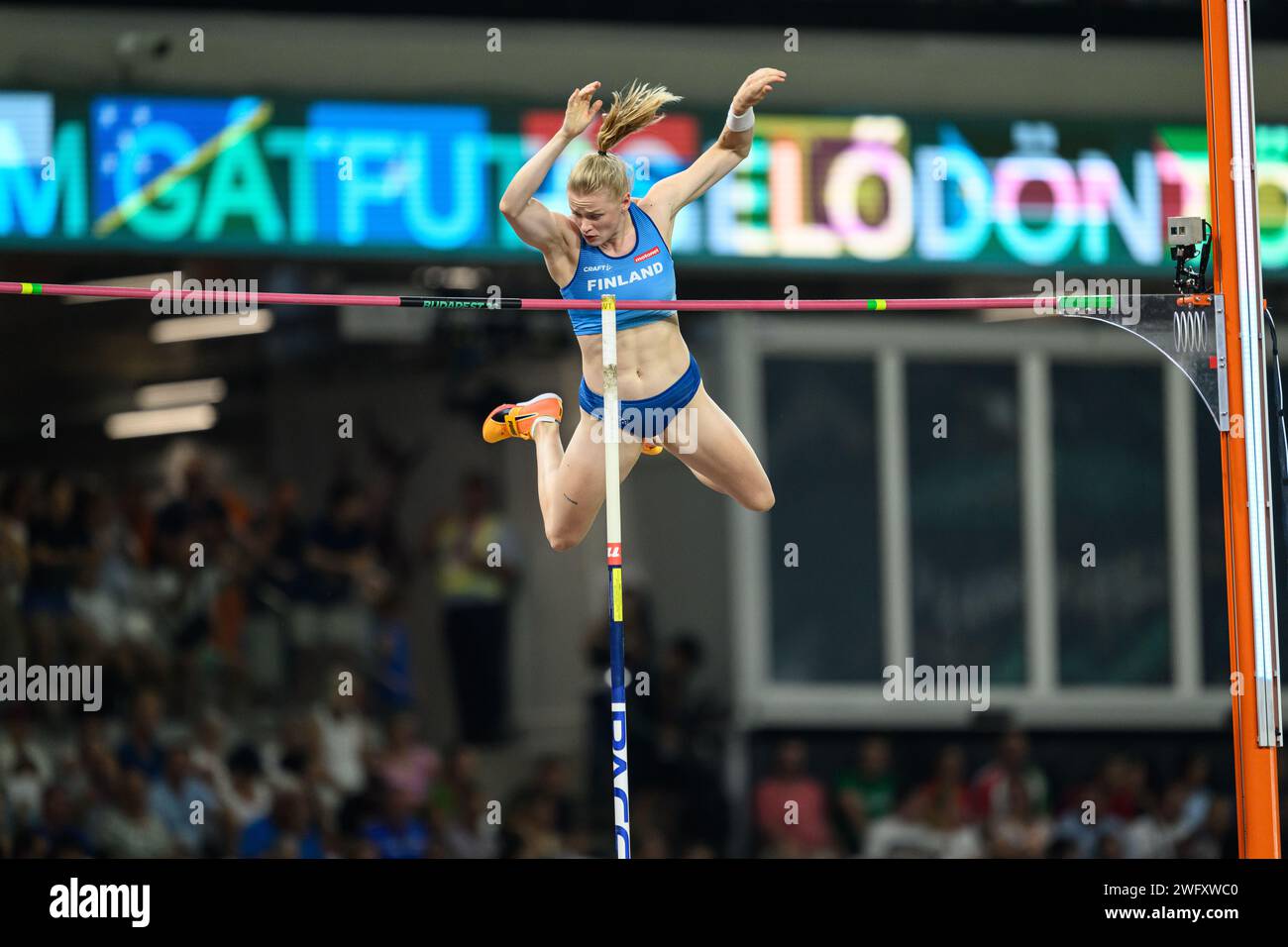 Wilma MURTO participating in the Pole Vault at the World Athletics ...