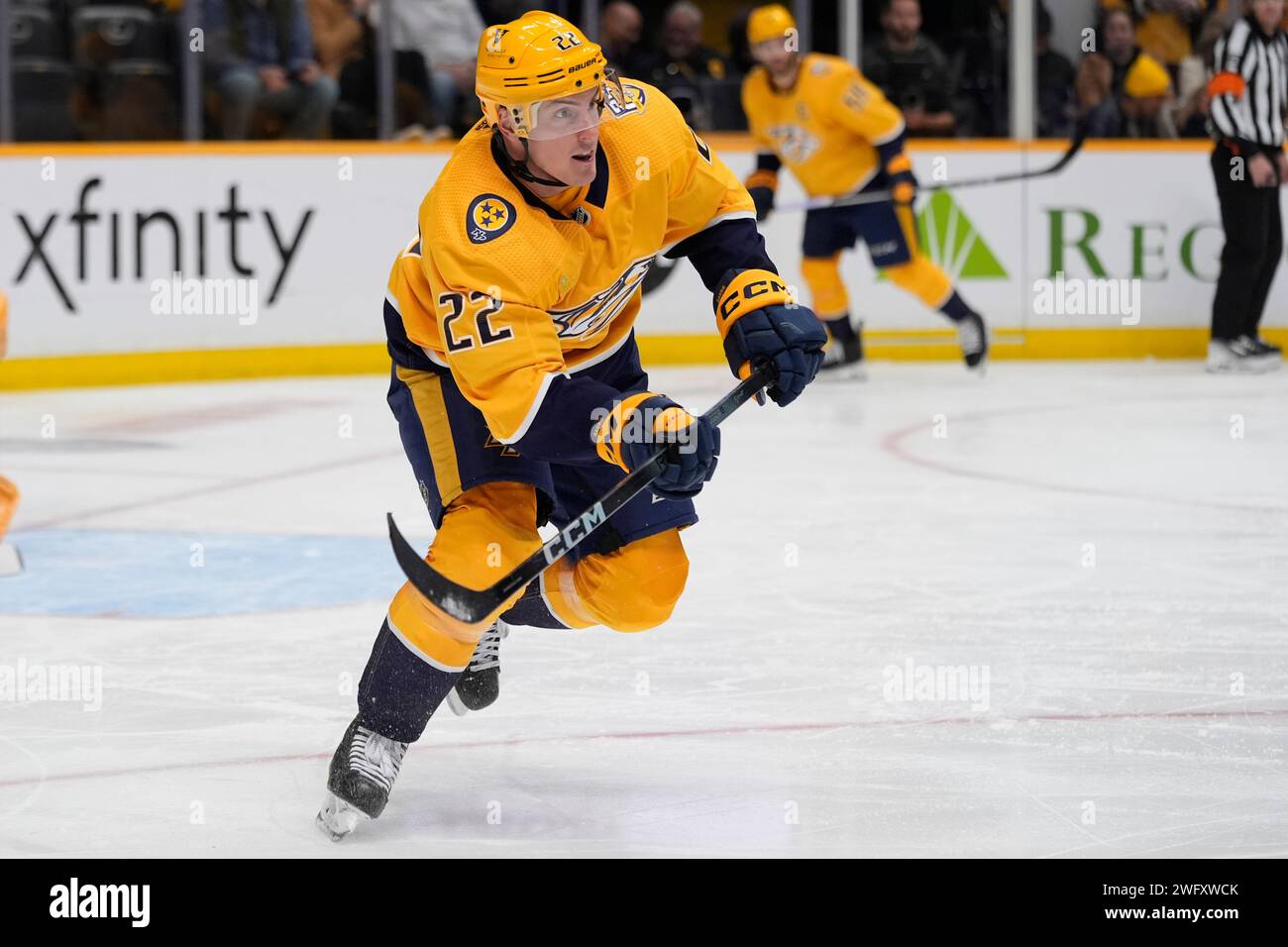 Nashville Predators defenseman Tyson Barrie (22) plays during the third ...
