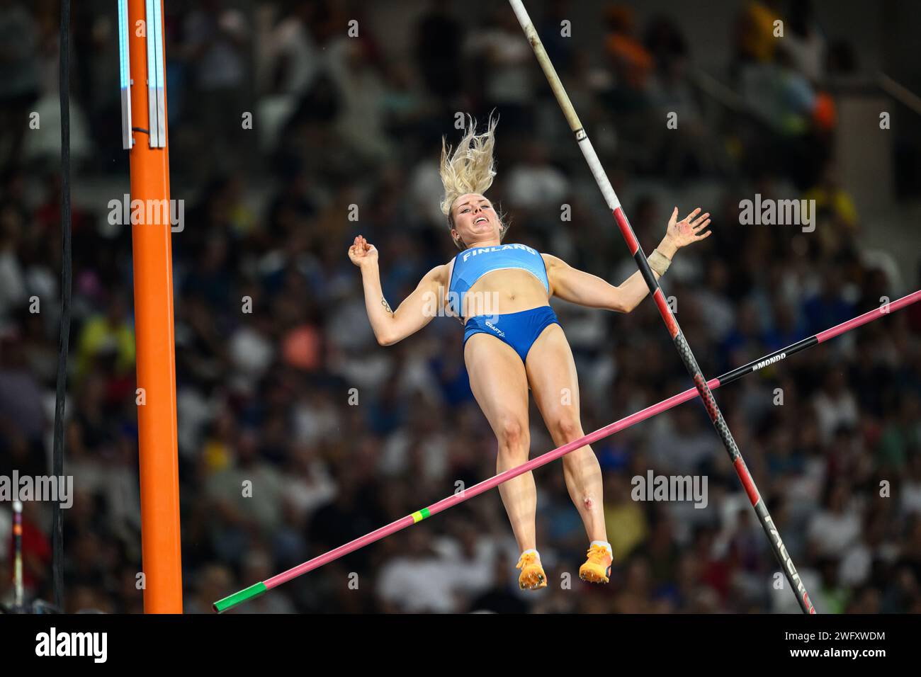 Elina LAMPELA participating in the Pole Vault at the World Athletics ...