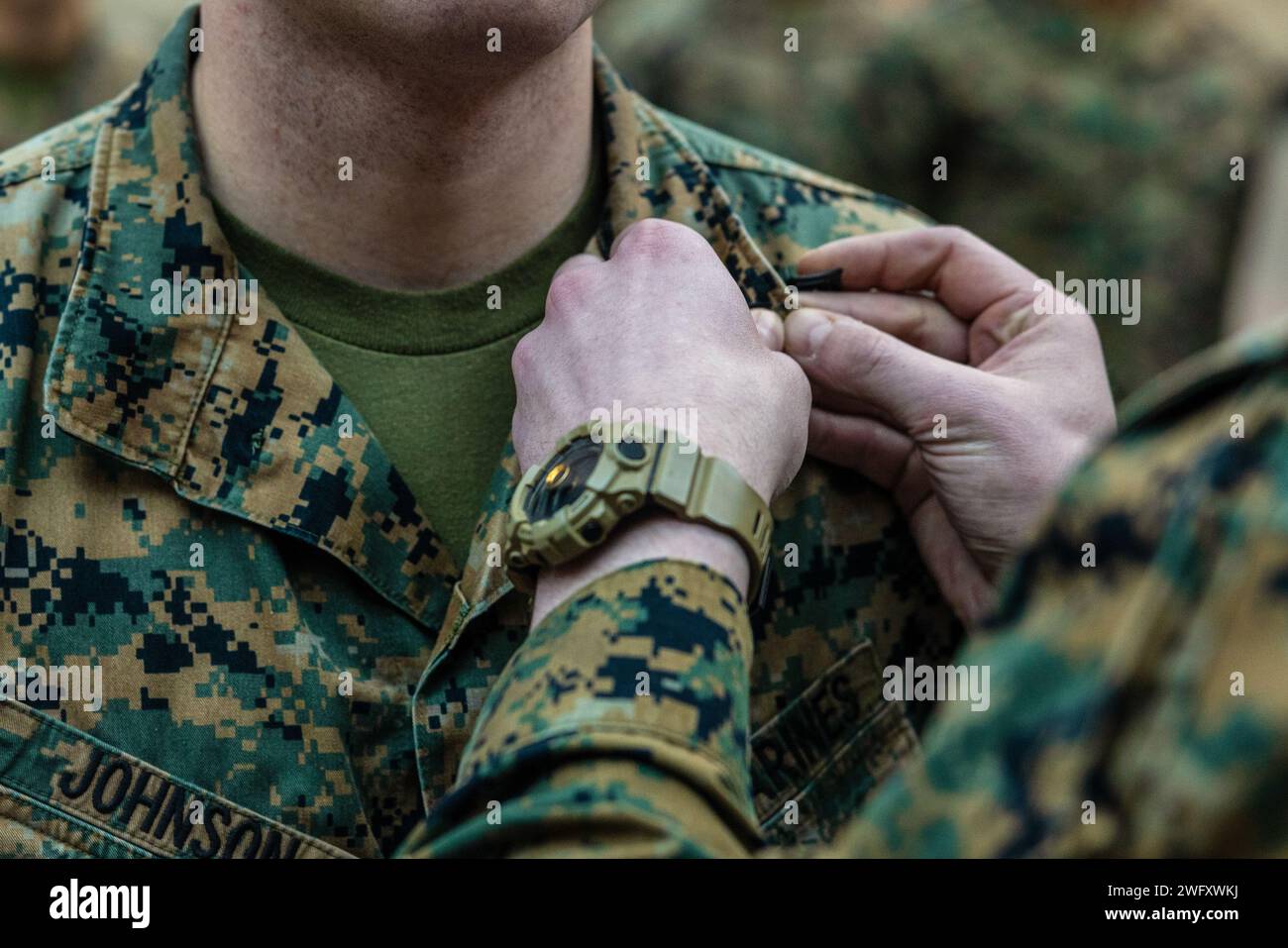 U.S. Marine Corps Sgt. Mitchell Johnson, a Warner Robins, Georgia ...