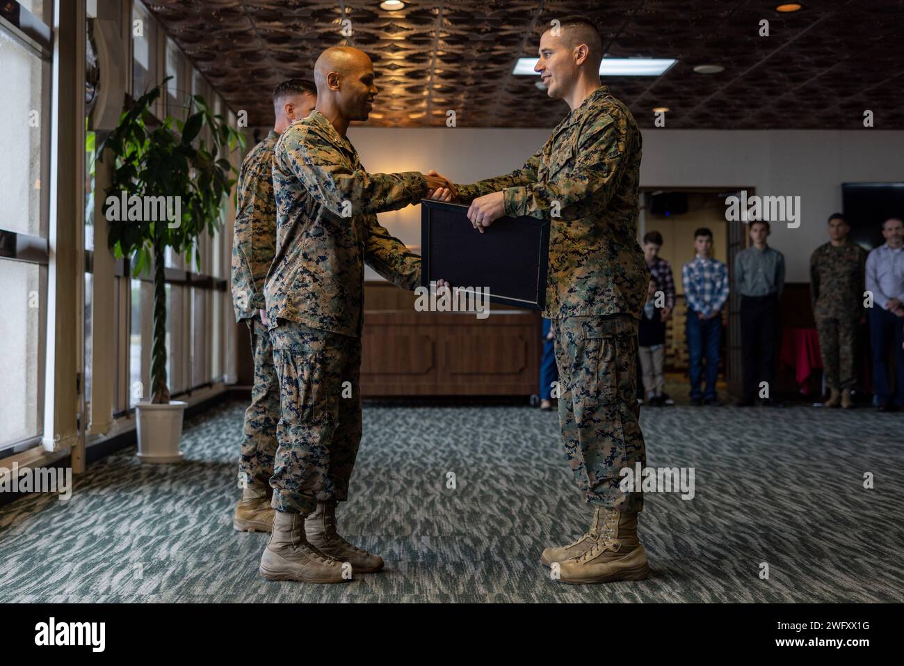 U.S. Marine Corps 1st Sgt. Rodger Bond, the Marine Air Control Squadron ...