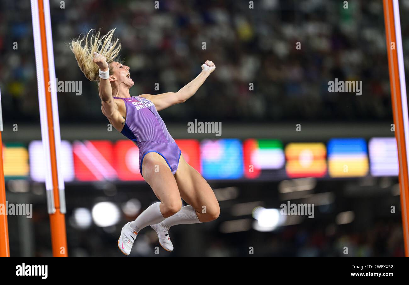 Molly CAUDERY participating in the Pole Vault at the World Athletics ...