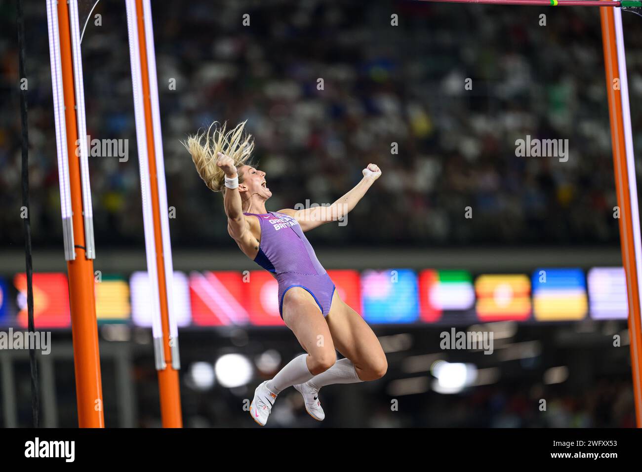 Molly CAUDERY participating in the Pole Vault at the World Athletics ...