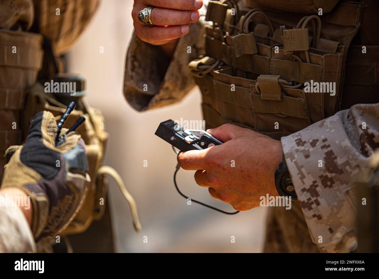 U.S. Marines with 4th Combat Engineer Battalion, 4th Marine Division ...