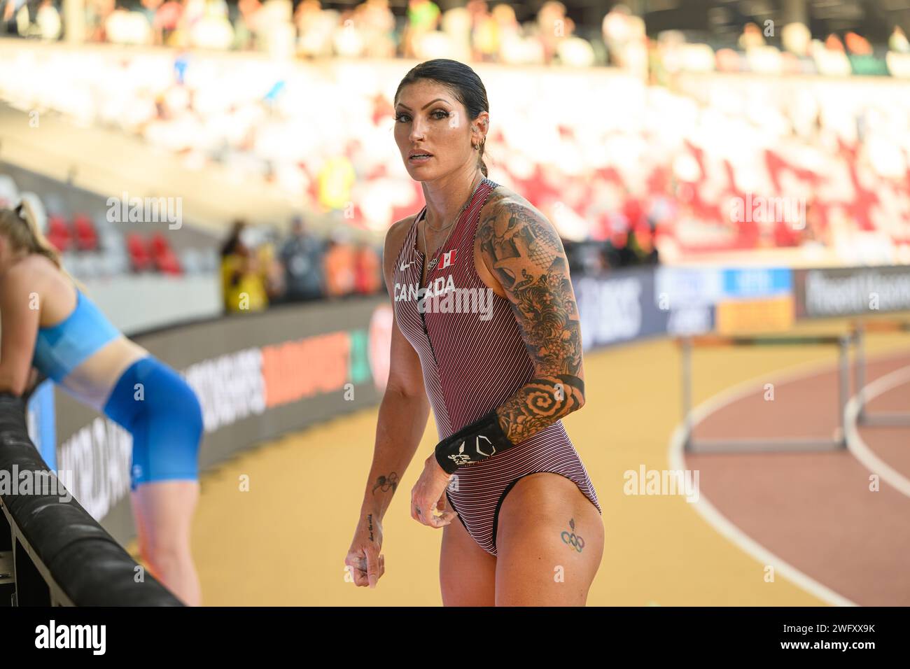 Anicka NEWELL participating in the Pole Vault at the World Athletics ...
