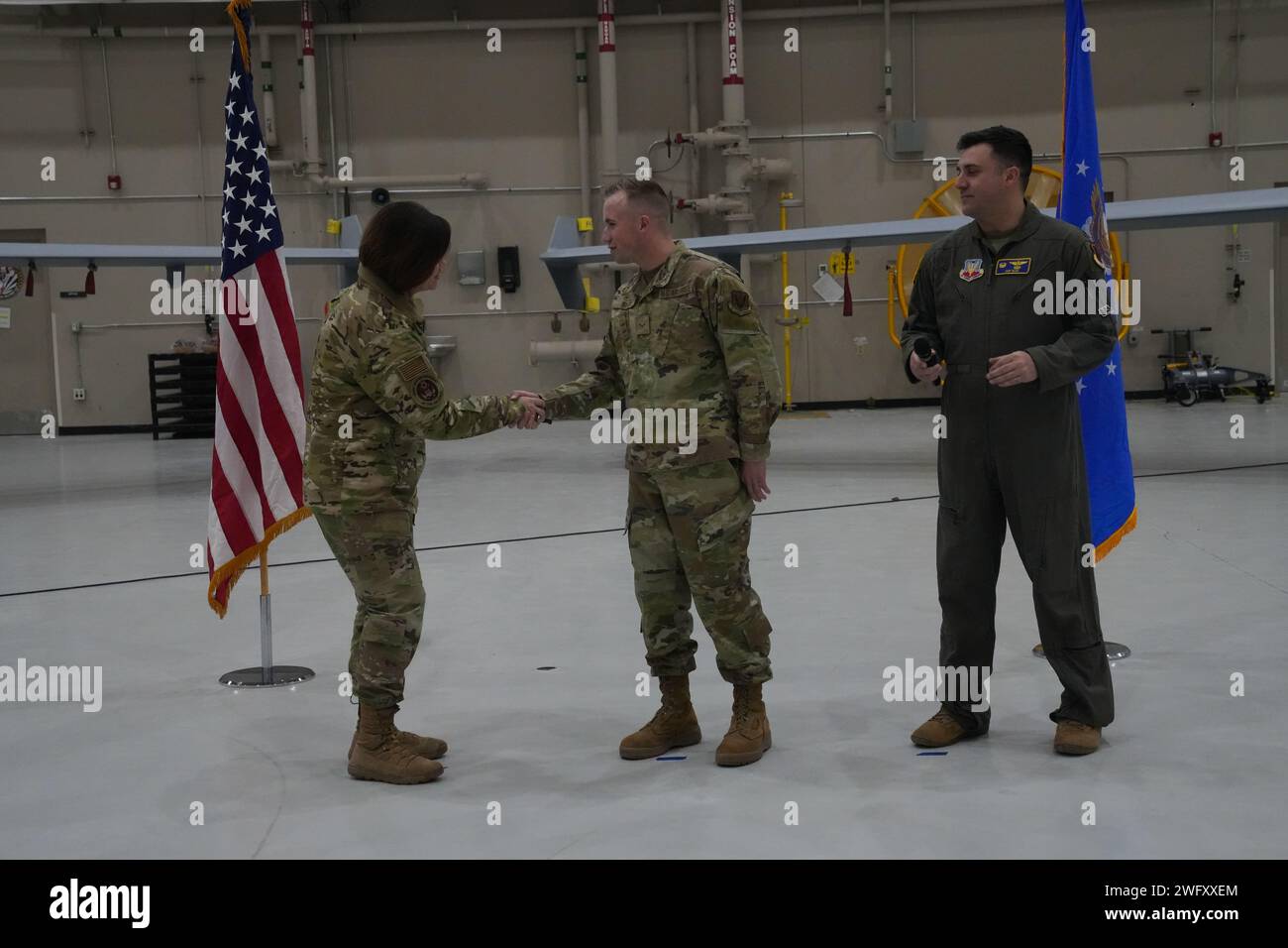 Chief Master Sergeant of the Air Force JoAnne S. Bass, coins Airman 1st ...