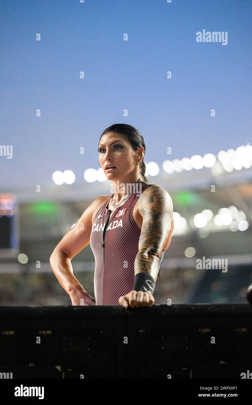 Anicka NEWELL participating in the Pole Vault at the World Athletics ...