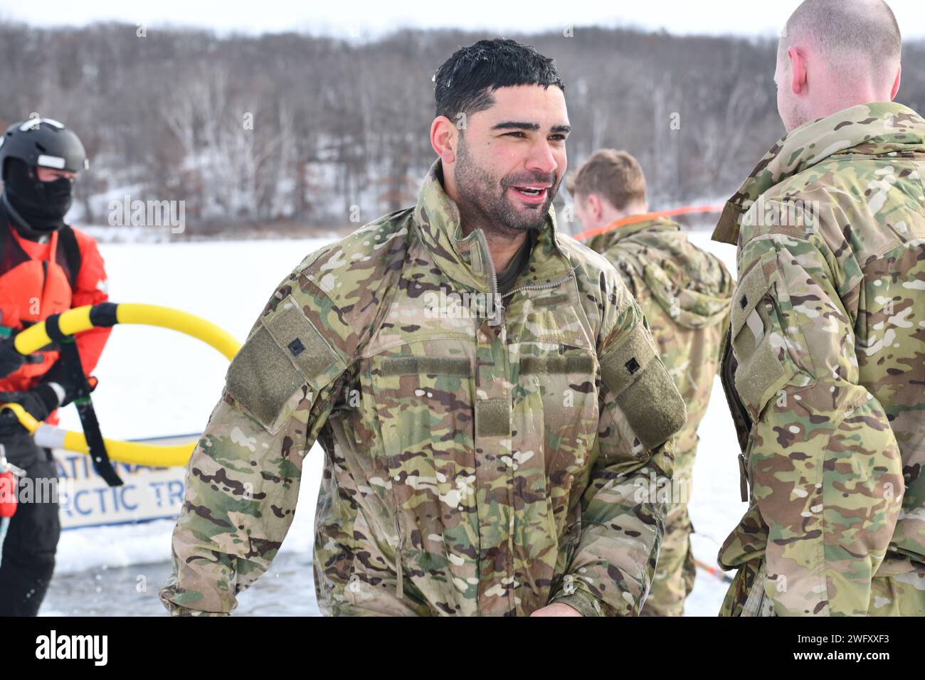 An Air National Guard Security Forces specialist assigned to the 109th ...
