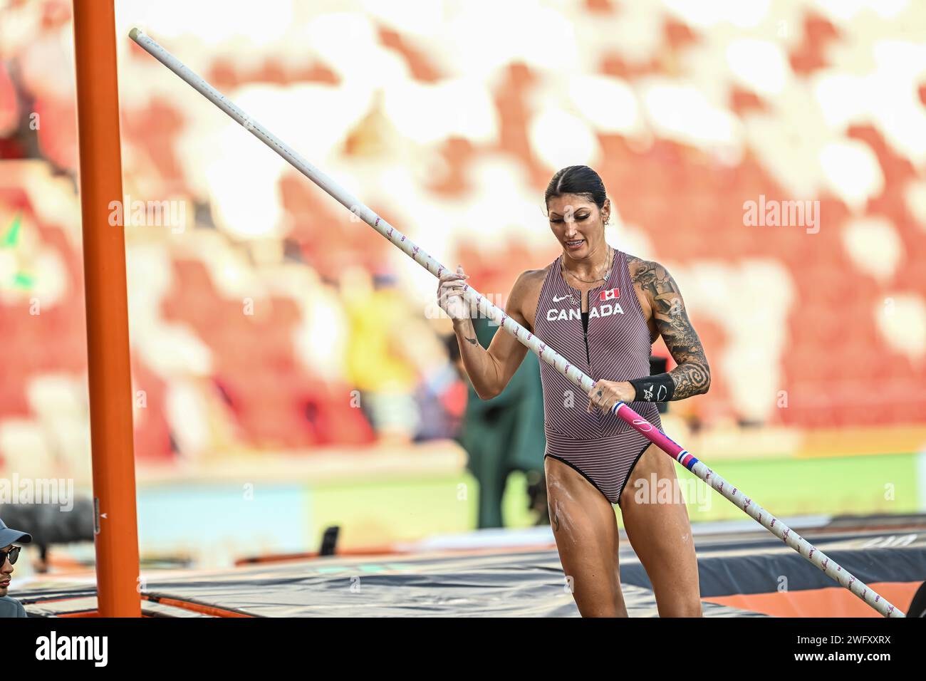 Anicka NEWELL participating in the Pole Vault at the World Athletics ...