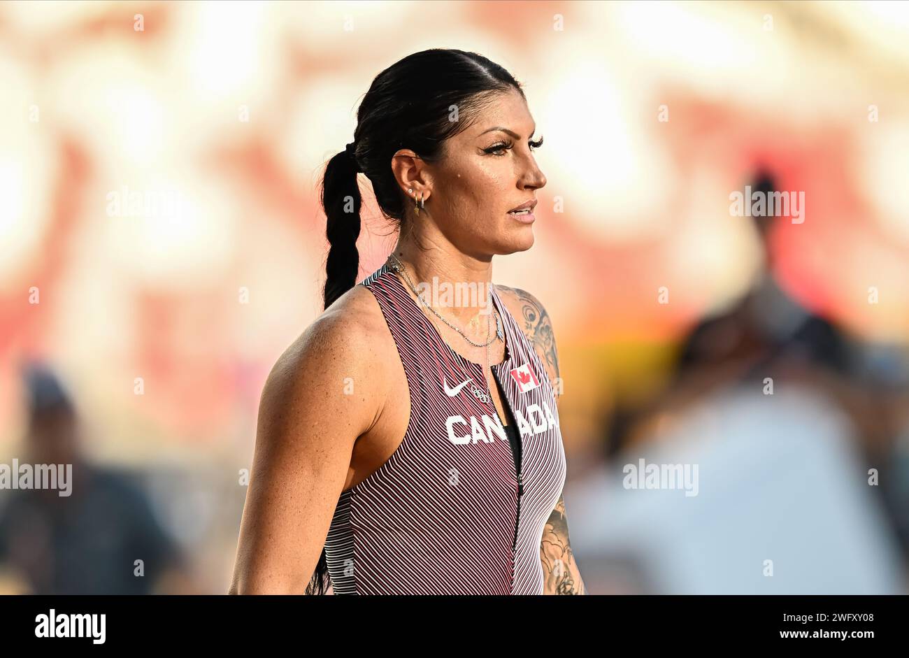 Anicka NEWELL participating in the Pole Vault at the World Athletics ...